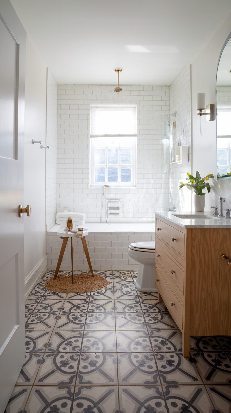 13 Unique Bathroom Tile Combination Ideas for Fresh Looks - Appliance Realm