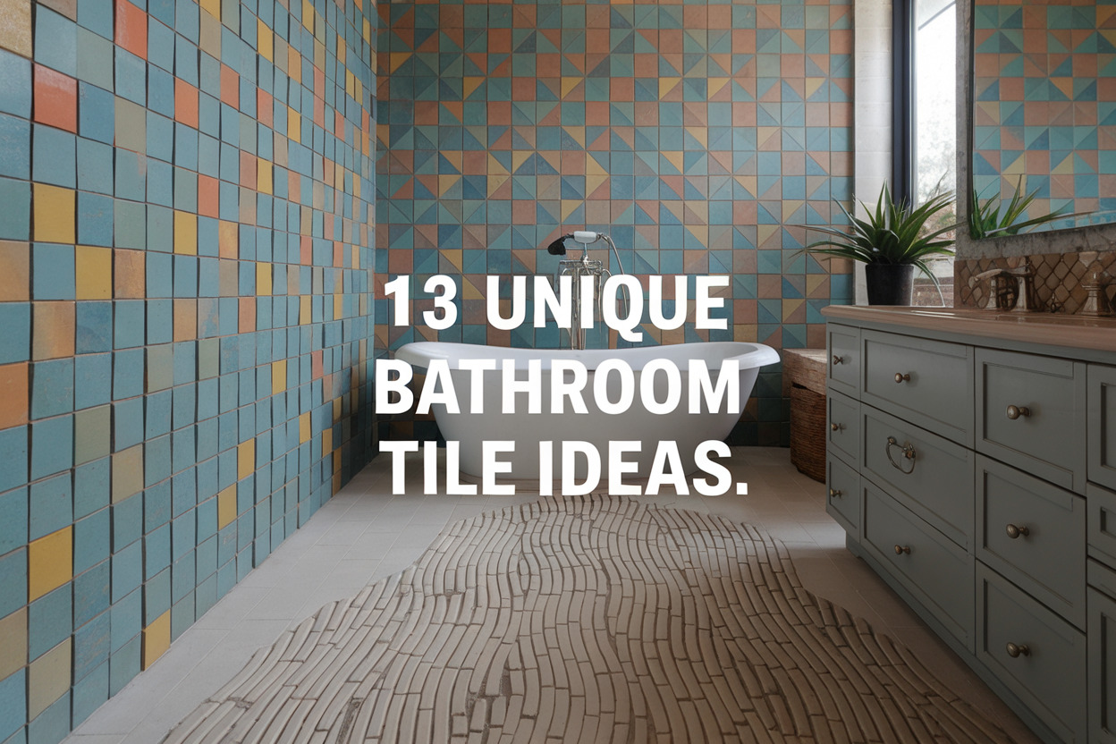13 Unique Bathroom Tile Combination Ideas for Fresh Looks - Appliance Realm