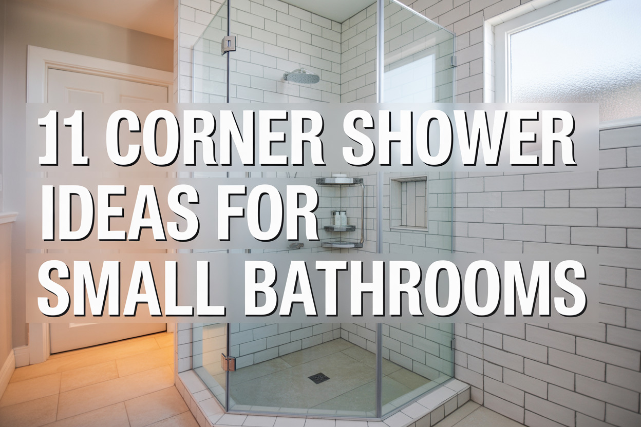11 Corner Shower Ideas for Small Bathrooms - Appliance Realm